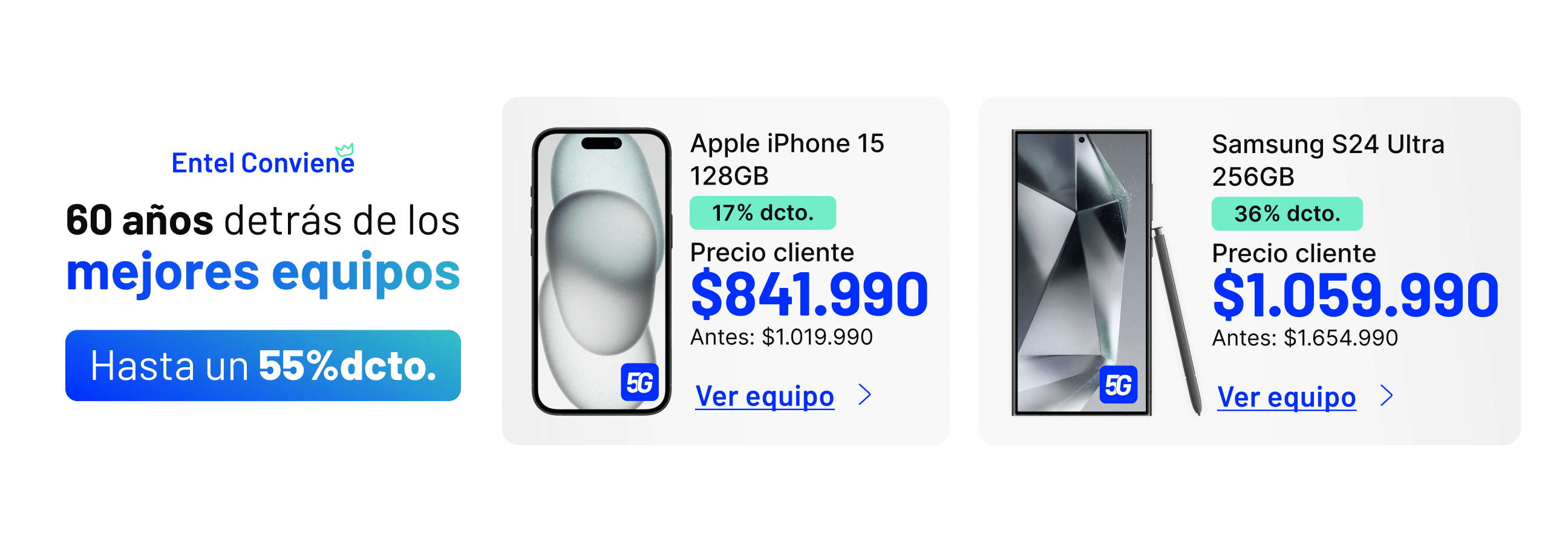 Entel equipos: Descubre los equipos disponibles en Entel Conviene